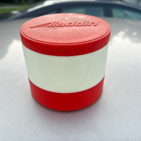aladdin | Dining | Vintage Aladdin Redbeige Insulated Thermo Jar Lid ...